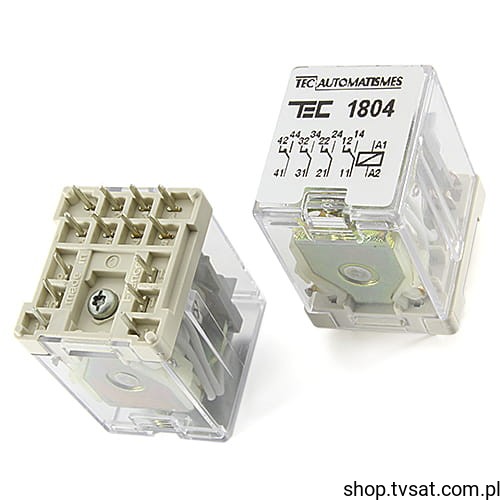 [1pc] TEC1804 Relay 12V 5A 4 Switching System THT TECAUTO TVSAT-SHOP